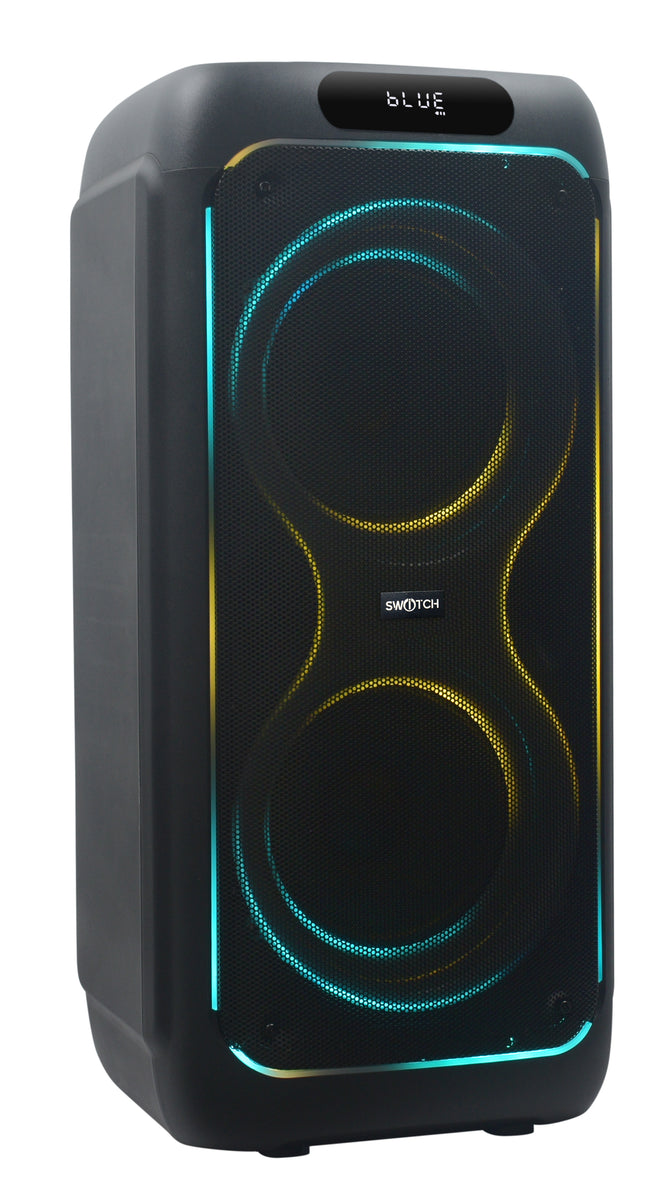 Switch Double 8" Portable TWS Bluetooth Superbass Stereo Speaker with ...